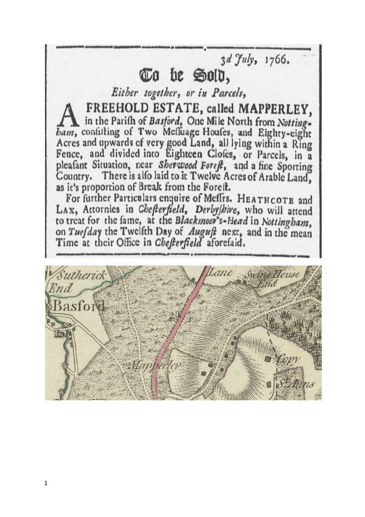 The History Of Mapperley's Houses - Mapperley People